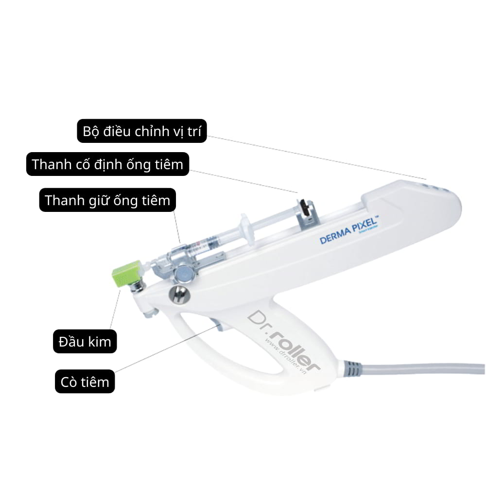 Máy Tiêm Dưỡng Chất Derma Pixel Smart Injector Hàn Quốc - Dr. Roller ...